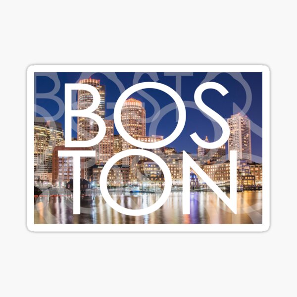 "Boston" Sticker for Sale by KateLillyson | Redbubble