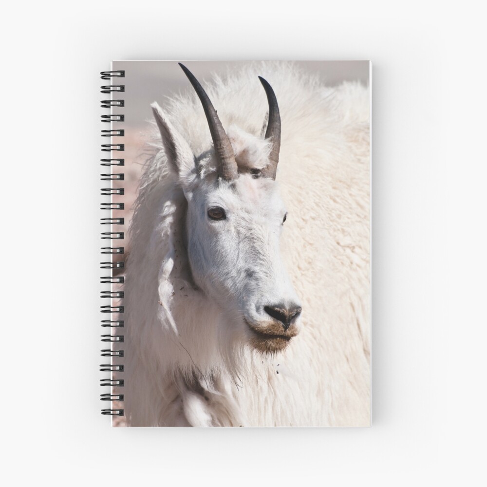 "Mountain Goat" Spiral Notebook for Sale by glengyel | Redbubble