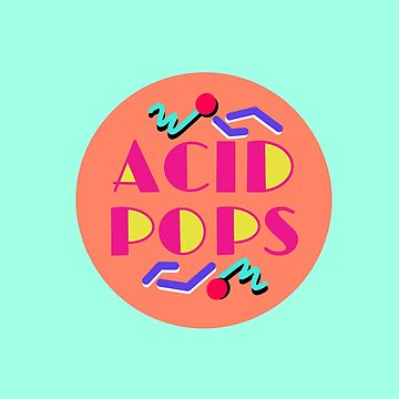"ACID POPS" Sticker for Sale by sweetgrenadine | Redbubble