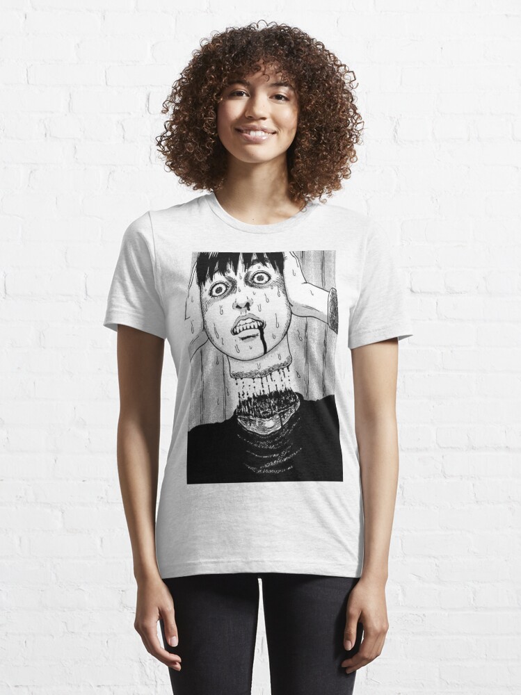 Junji Ito Tomio Red Turtleneck T Shirt For Sale By Cliqueone Redbubble Junji Ito T