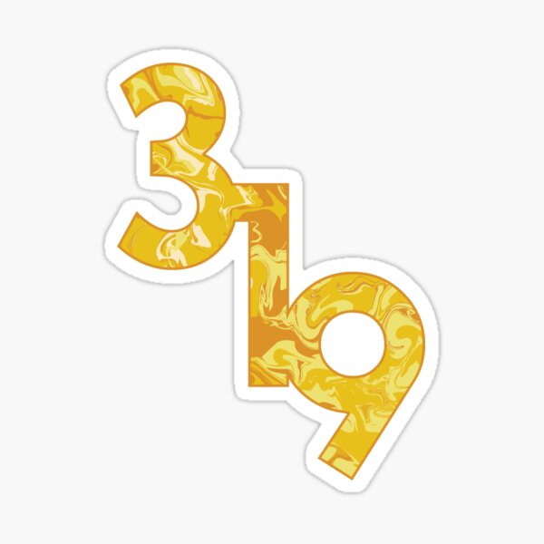 "319 - Yellow Marble" Sticker for Sale by LDusterhoft | Redbubble