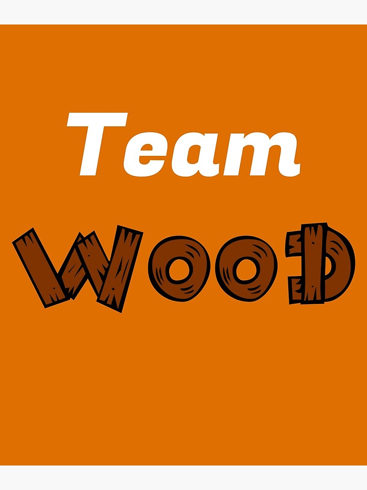 "Team Wood Party Games Themed Bib" Poster for Sale by Dator | Redbubble