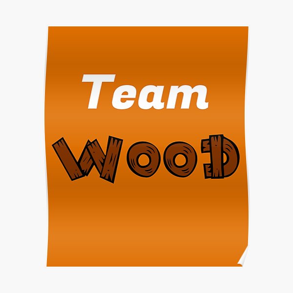 "Team Wood Party Games Themed Bib" Poster for Sale by Dator | Redbubble