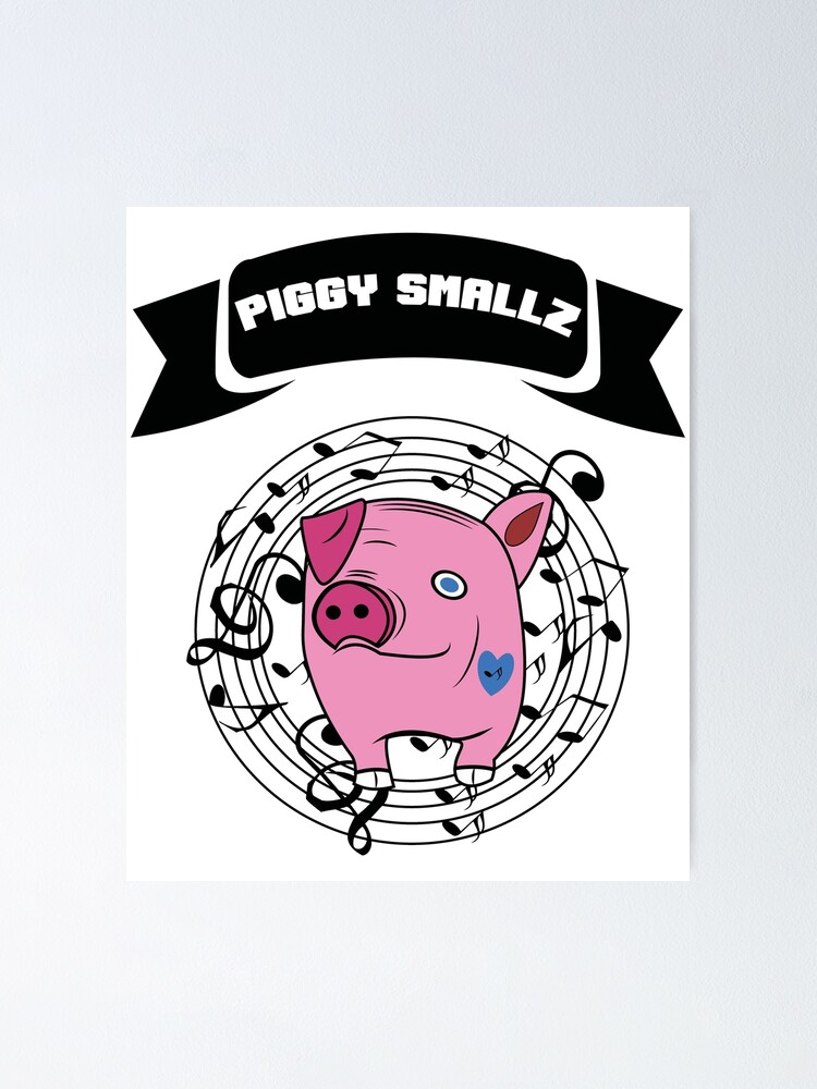 "PIGGY SMALLZ GREAT FOR FANS | HipHop | Rapper Pig" Poster for Sale by ...