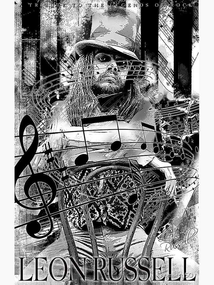 "Leon Russell Poster" Poster for Sale by nomercy50 | Redbubble