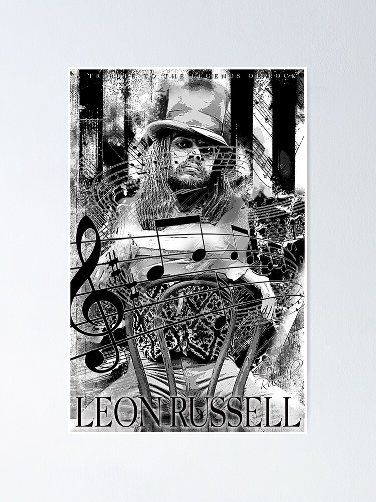 "Leon Russell Poster" Poster for Sale by nomercy50 | Redbubble