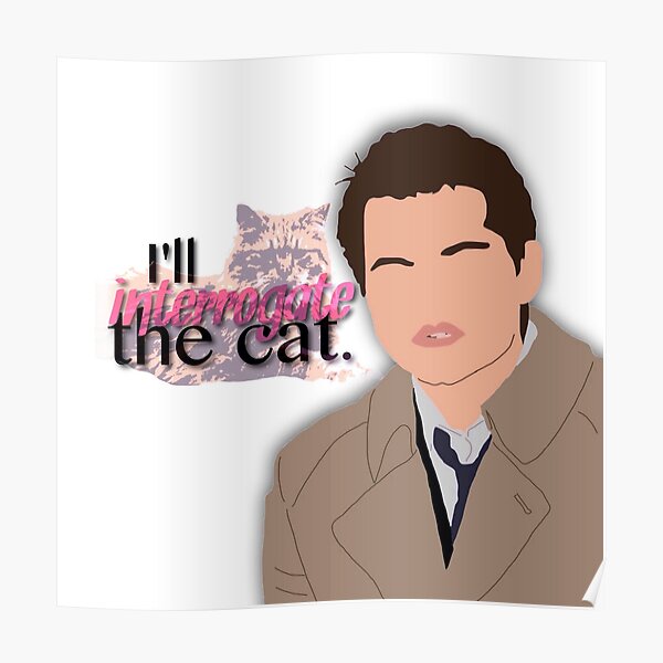 "Cat Interrogation 2" Poster for Sale by emmajo476 | Redbubble