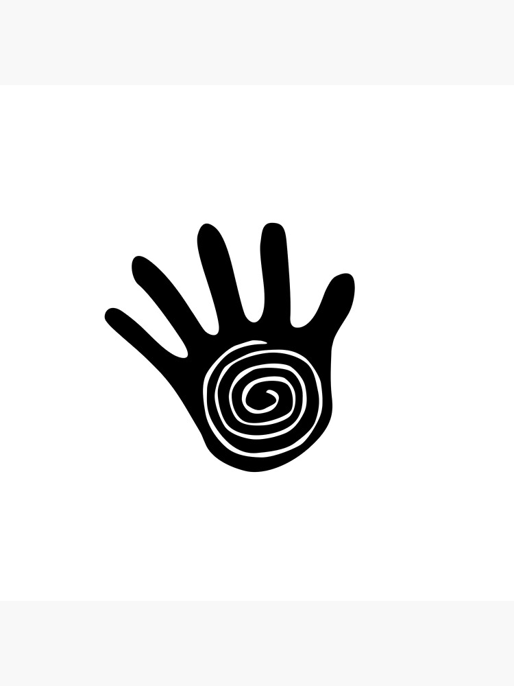 "Paleo Hand Symbol 1 Solid Black" Poster for Sale by Symbologee | Redbubble