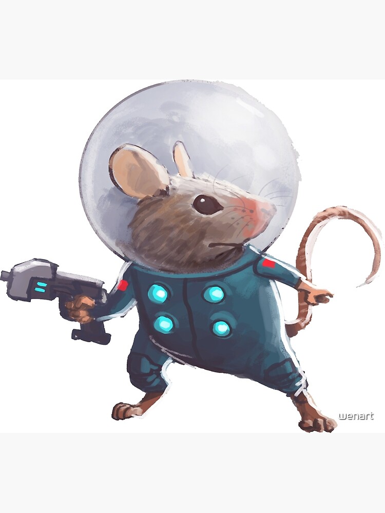 "SPace rat" Art Print for Sale by wenart | Redbubble