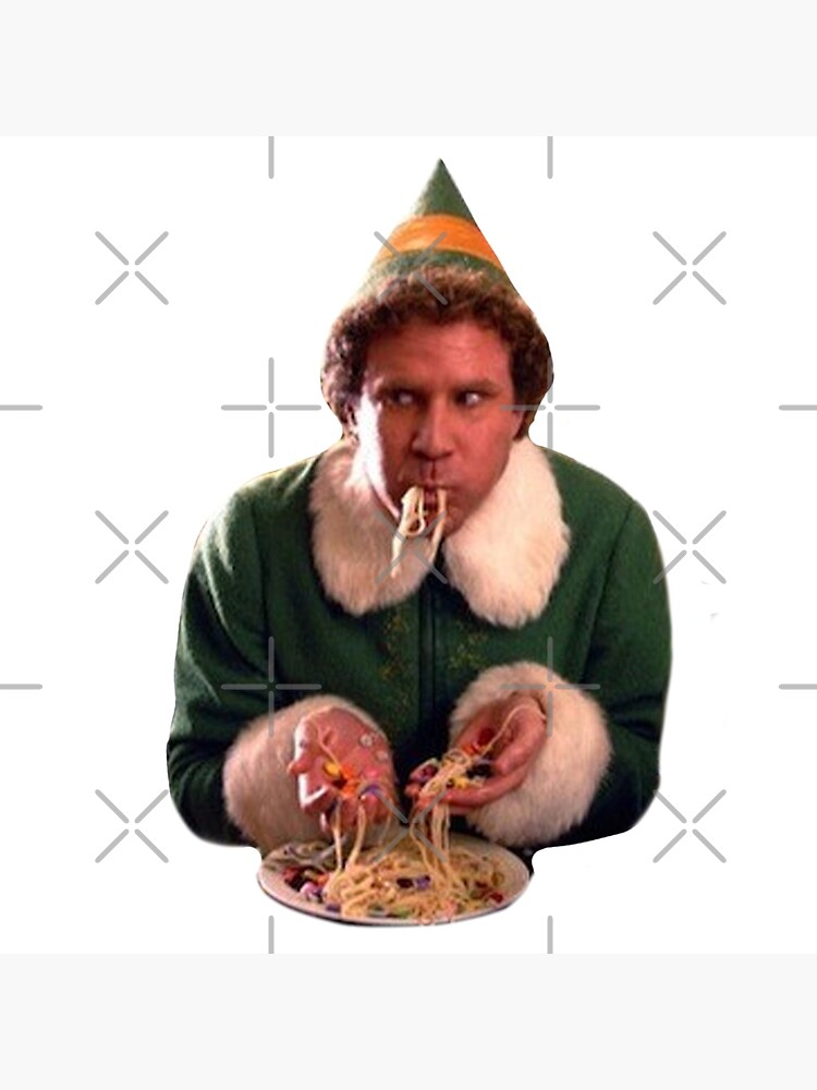 "buddy the elf spaghetti and candy" Art Print by pgracew | Redbubble