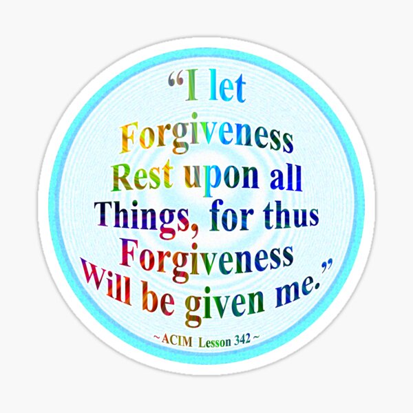 "ACIM-Lesson 342" Sticker for Sale by ACIM-LOVE | Redbubble