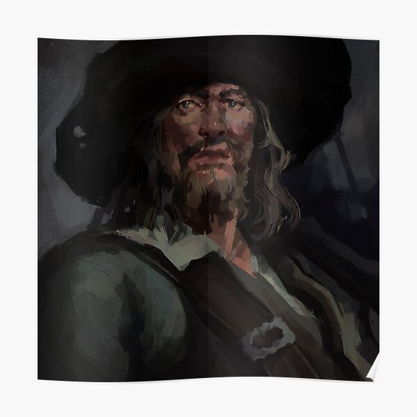 "Hector Barbossa" Poster for Sale by point-maitimo | Redbubble