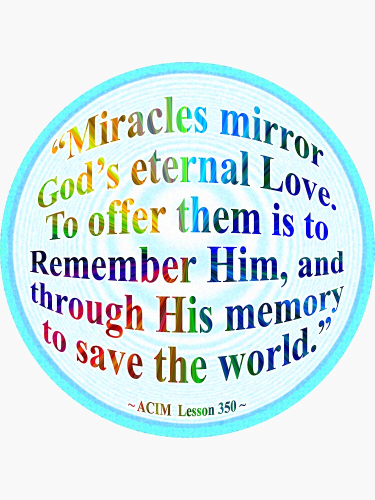 "ACIM-Lesson 350" Sticker for Sale by ACIM-LOVE | Redbubble