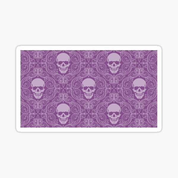 "purple occult skulls" Sticker for Sale by lisamariepri | Redbubble