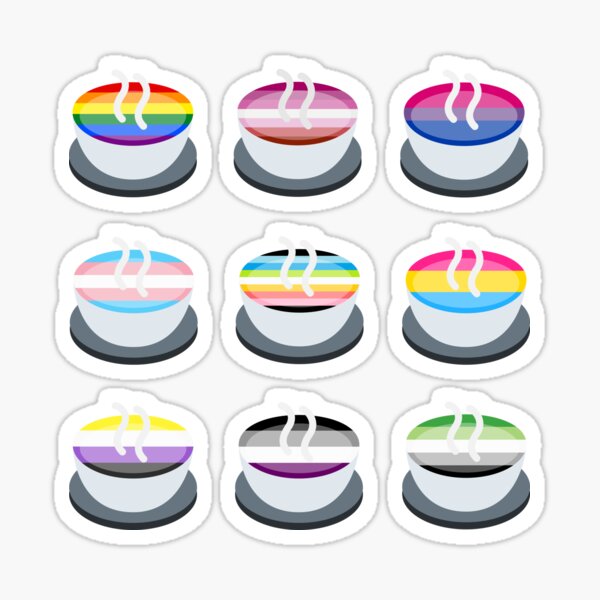 "LGBTQ Pride Tea Emojis" Sticker for Sale by xhaf3ri | Redbubble