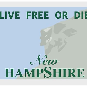 "NH License Plate (Blank)" Art Board Print for Sale by C Morshead ...