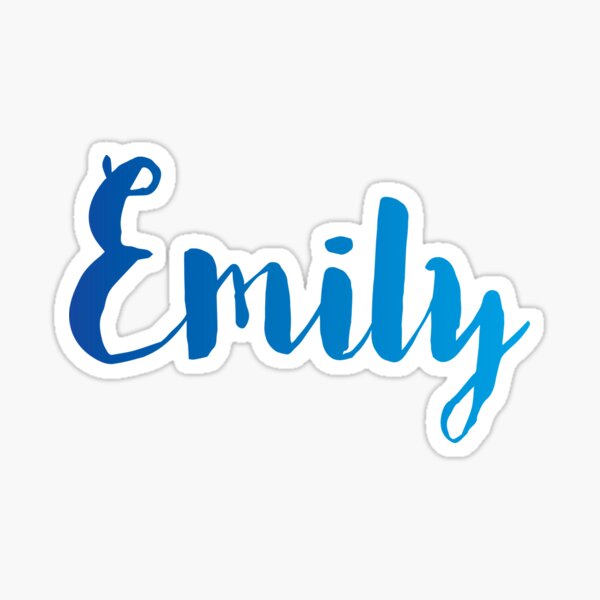 "Emily" Sticker by ampp | Redbubble