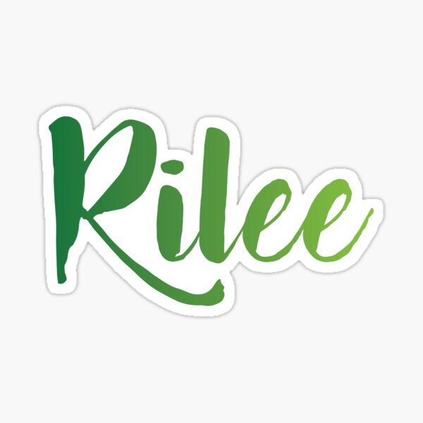 "Rilee" Sticker for Sale by ampp | Redbubble