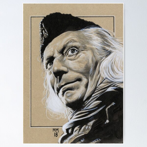 "William Hartnell as the First Doctor" Poster for Sale by MJManley1971 ...