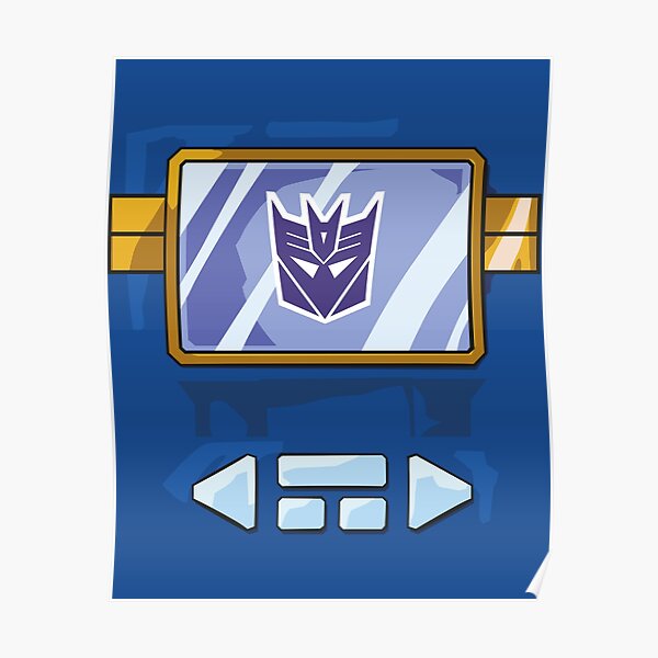 "Soundwave chest" Poster by thricechampion | Redbubble