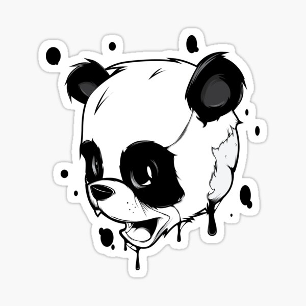 "Liquid Panda" Sticker by swiftyspade | Redbubble