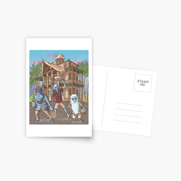 "Barhopping Ghost" Postcard for Sale by Jeremy Kohrs | Redbubble