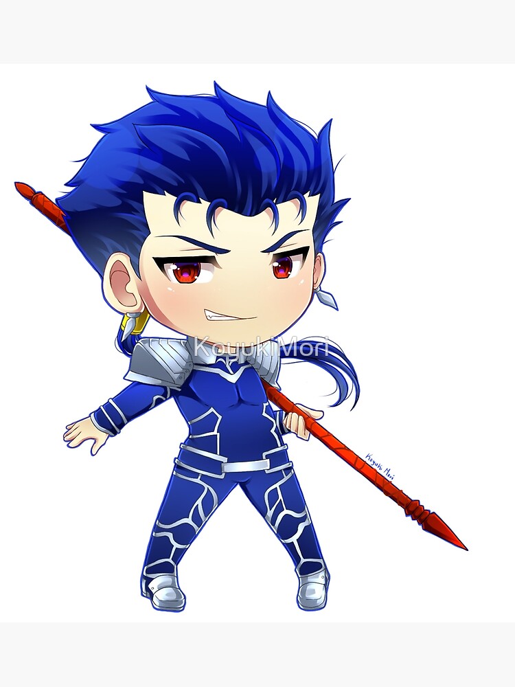 "Fate SN: Chibi Lancer" Poster by KoyukiMori | Redbubble