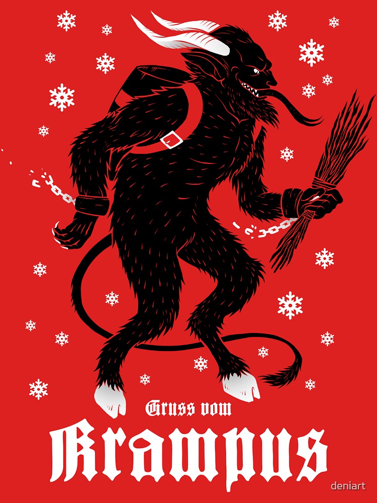 "Krampus" T-shirt for Sale by deniart | Redbubble | krampus t-shirts ...