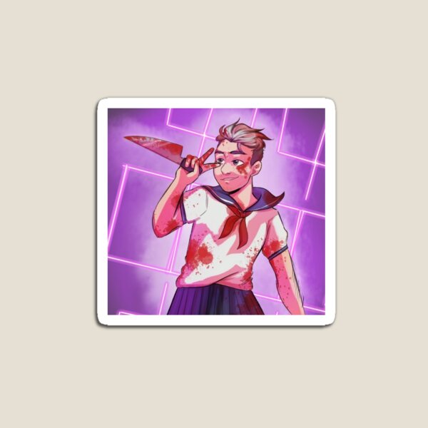 Imán «Yandere Papa Razz» de SmolCoffeeCup | Redbubble