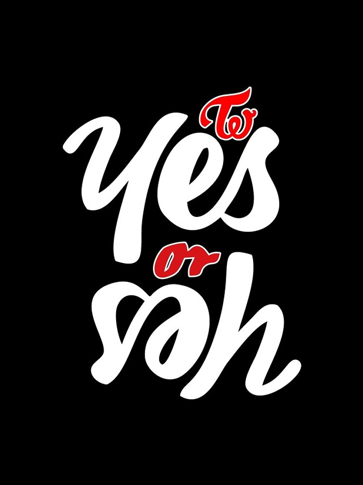 "TWICE YES OR YES Logo" iPhone Case for Sale by kpopbuzzer | Redbubble