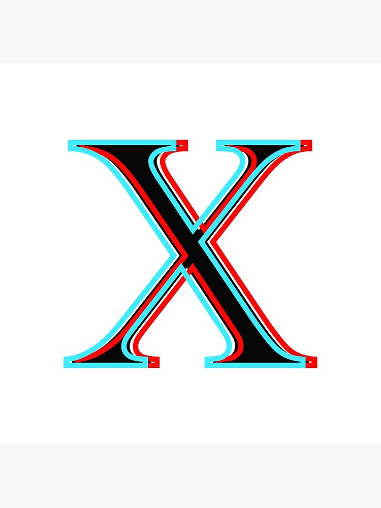 "Chi / Letter X (3D)" Poster by eloraat | Redbubble