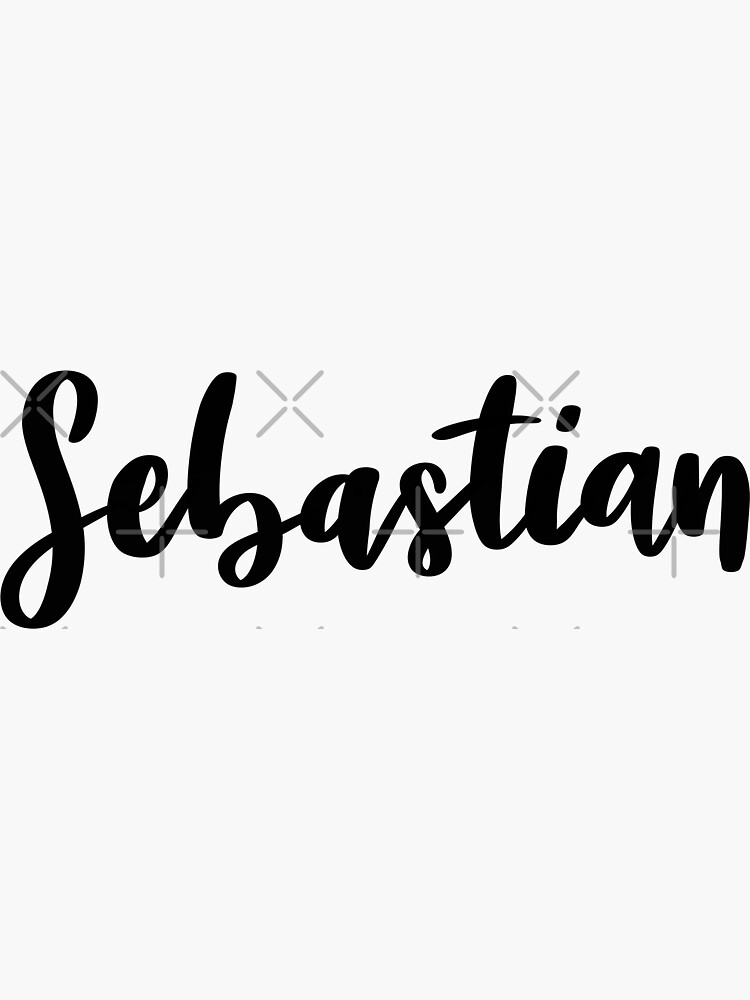 "Sebastian " Sticker for Sale by ellietography | Redbubble
