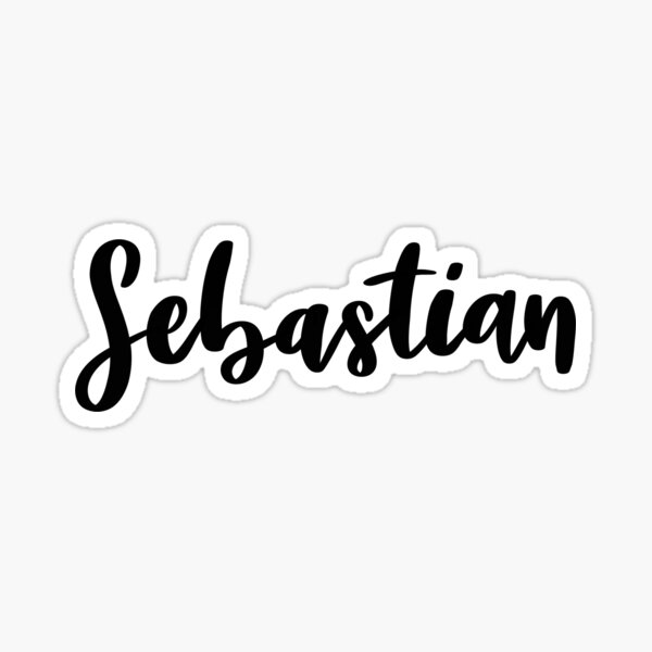 "Sebastian " Sticker for Sale by ellietography | Redbubble