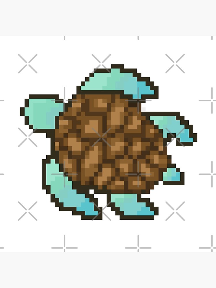 "8 Bit Turtle" Framed Art Print for Sale by LilYeet | Redbubble