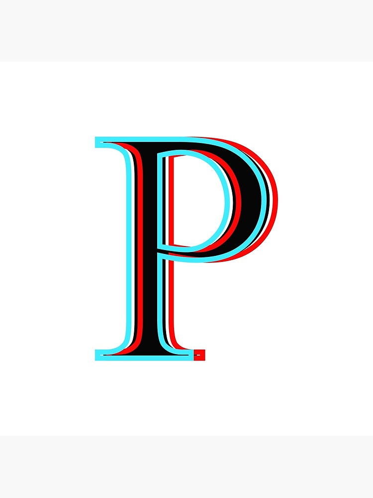 "Rho / Letter P (3D)" Poster for Sale by eloraat | Redbubble