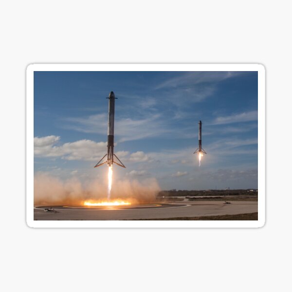 "Space X Launch" Sticker for Sale by embedshop | Redbubble