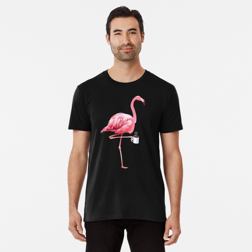 "Flamingo Coffee" Sticker for Sale by designeclipse | Redbubble