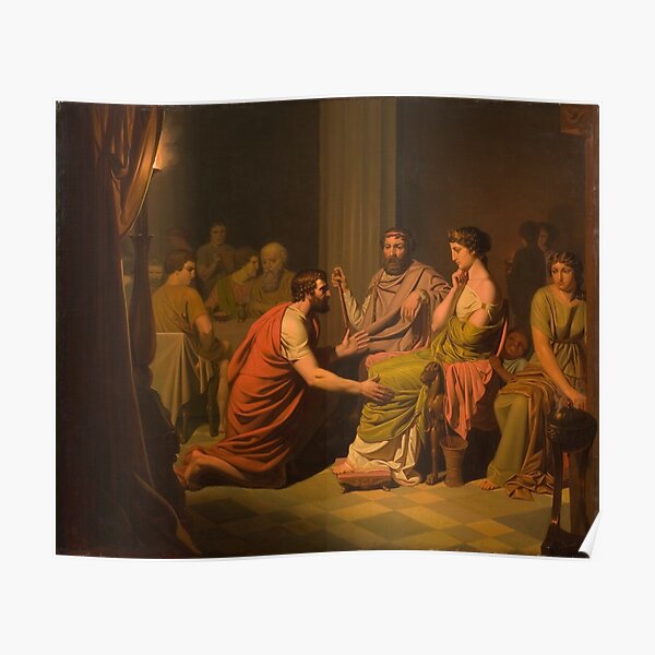 "Odysseus before Alcinous (August Malmström)" Poster by ArtHistorical ...