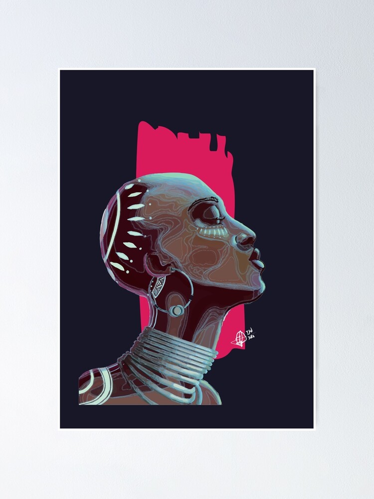 "Moon - the African Goddess Ashanti" Poster by Th-ink | Redbubble