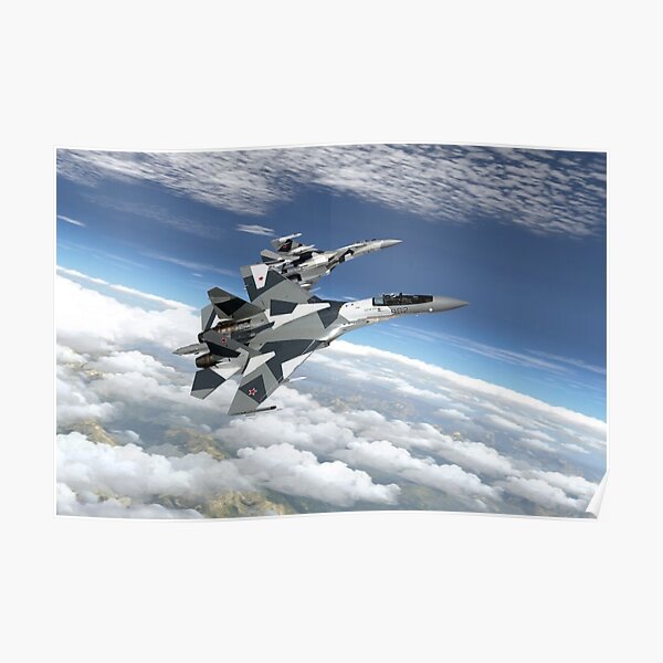 "NATO reporting name Flanker" Poster by aviationart | Redbubble