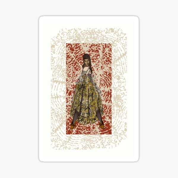 "Patterned dress" Sticker for Sale by paperdoll-pinup | Redbubble