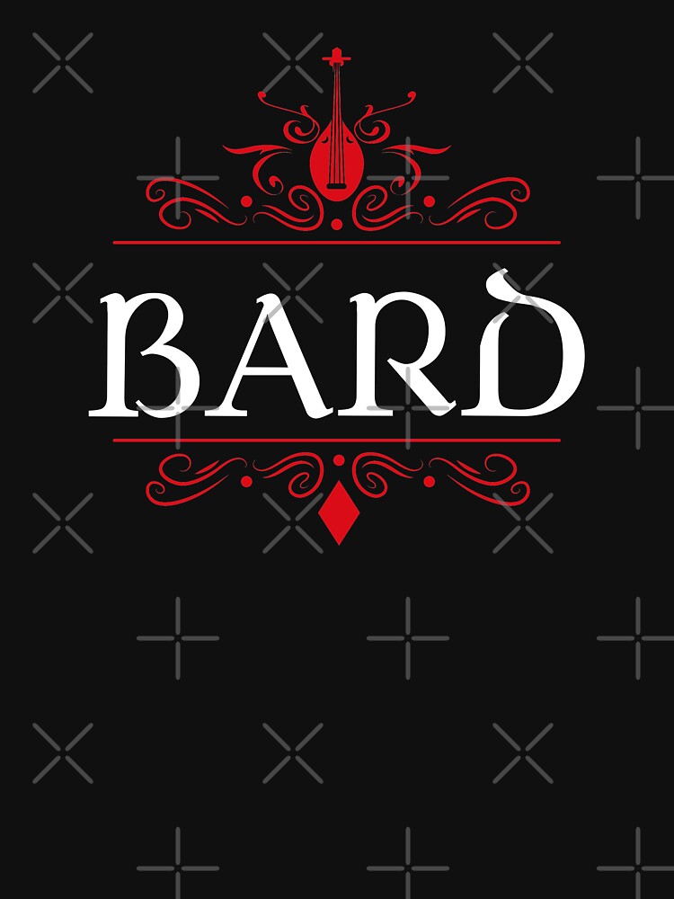 "Bard Game Night Uniform Tabletop RPG Character Classes Series" T-shirt ...