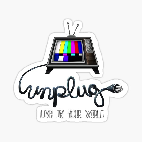 "Unplug" Sticker for Sale by Chutakoopas | Redbubble