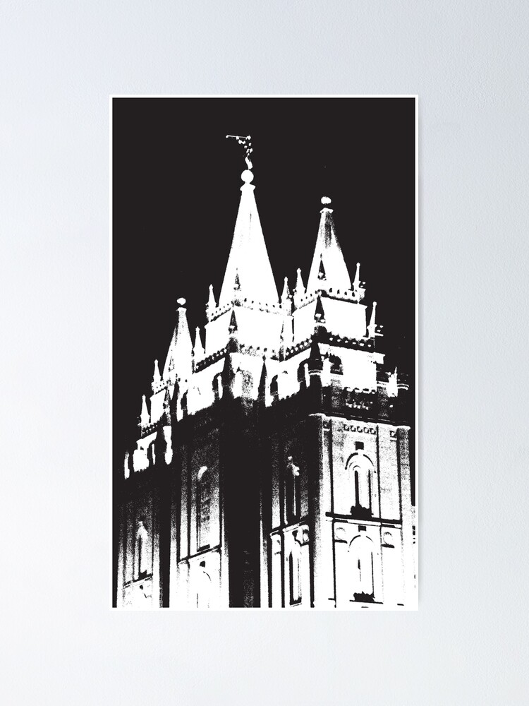 "Salt Lake Temple (Black and White) by Jerald Simon - Music Motivation ...