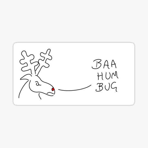"Angry Rudolph" Sticker by dianaprobst | Redbubble