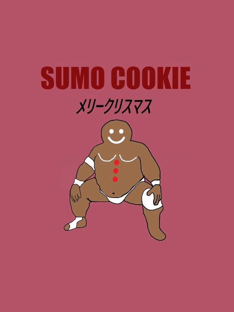 "Sumo Cookie - The gingerbread man wrestler, Christmas" iPhone Case for ...