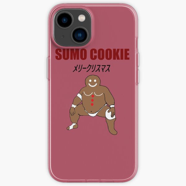 "Sumo Cookie - The gingerbread man wrestler, Christmas" iPhone Case for ...