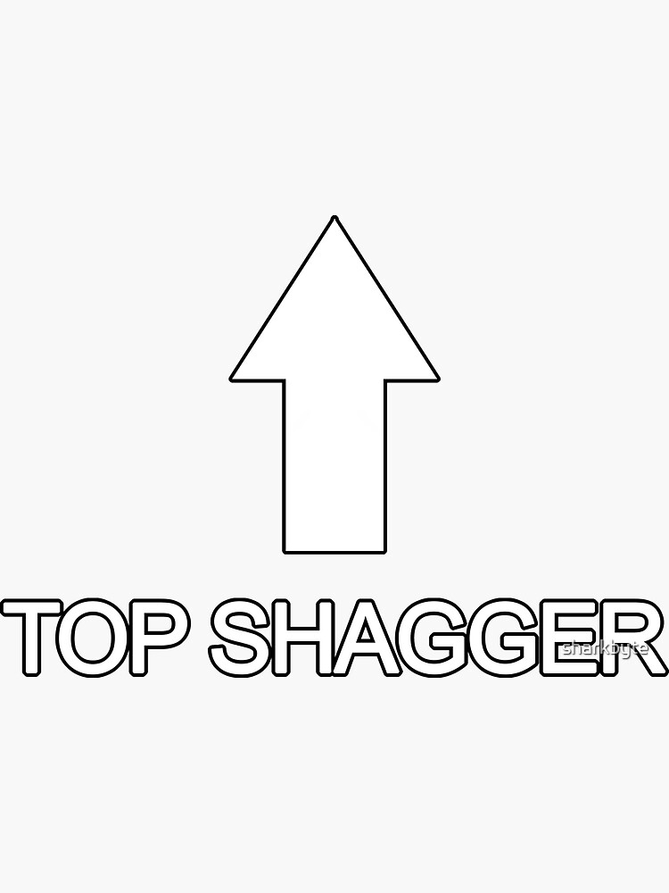 "Top Shagger (Self)" Sticker for Sale by sharkbyte | Redbubble