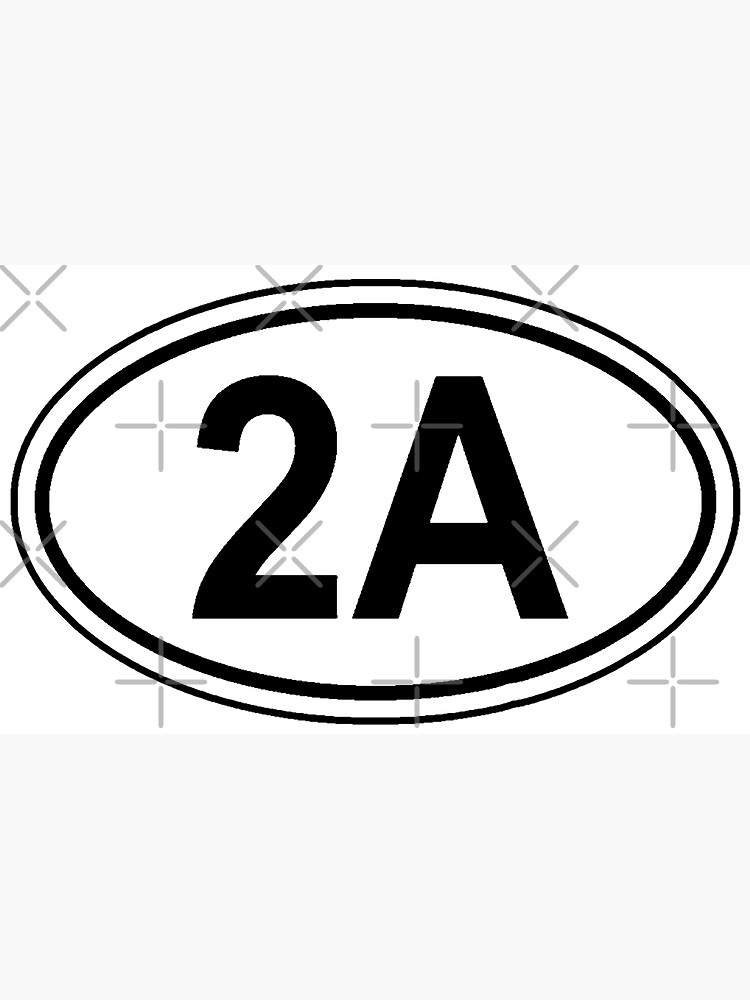 "2nd Amendment 2A Oval Logo" Sticker for Sale by OwnTheAvenue | Redbubble