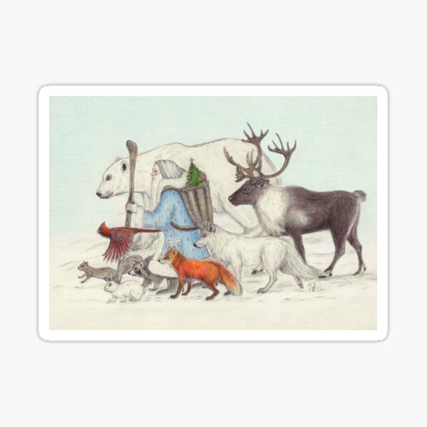 "Father Christmas" Sticker by PixlPixi | Redbubble